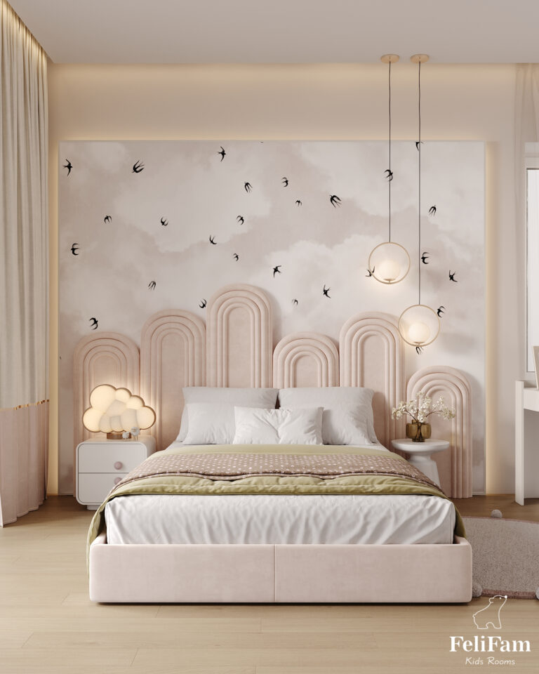 Design of a girl's room: coziness and functionality for a little princess